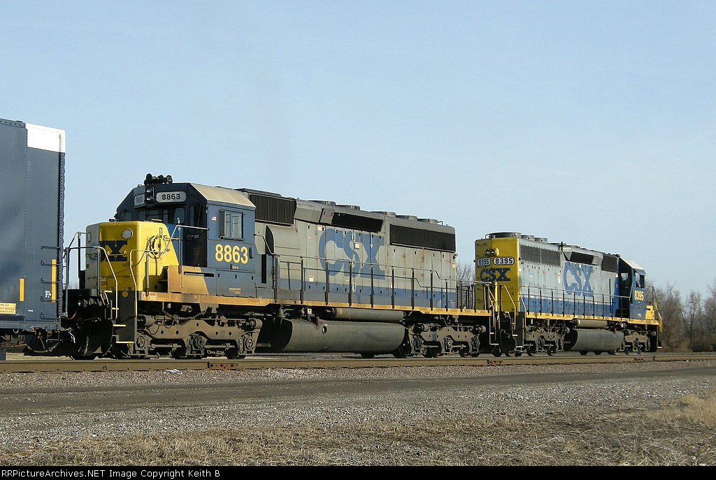 CSX 8863 and 8395